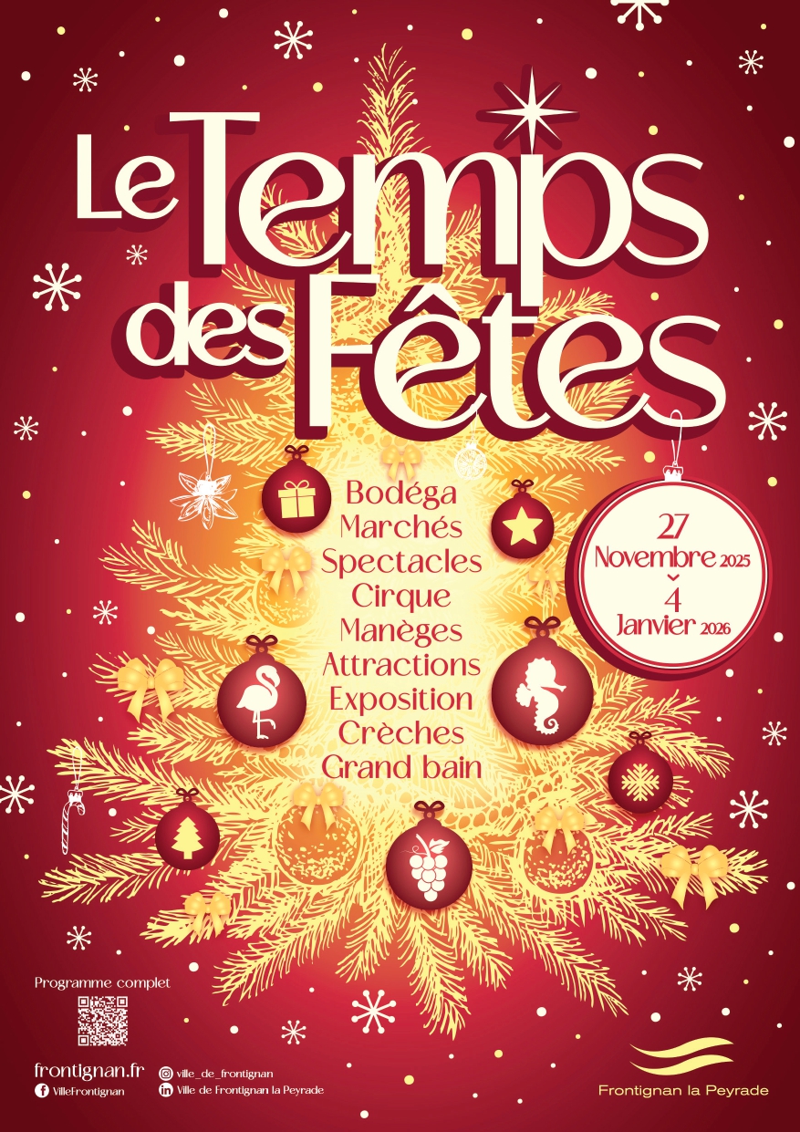 Le programme du temps des fêtes 2025 - Frontignan la Peyrade